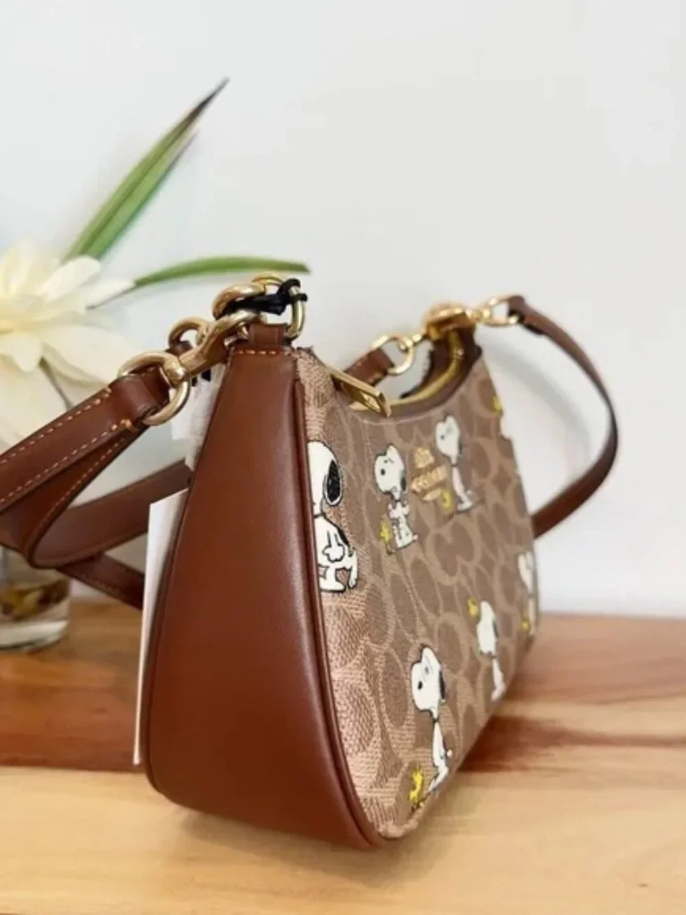 Coach | Bags | Coach X Peanuts Cbj88 Teri Shoulder Bag Signature Canvas ...